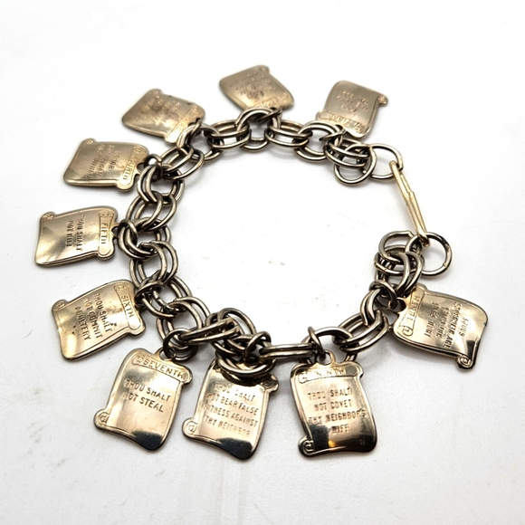 Hand Crafted | Jewelry | Vintage Dangle Charm Bracelet Gold Ten ...